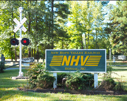 NHV sign – Triangle's Train | New Hope Valley Railway